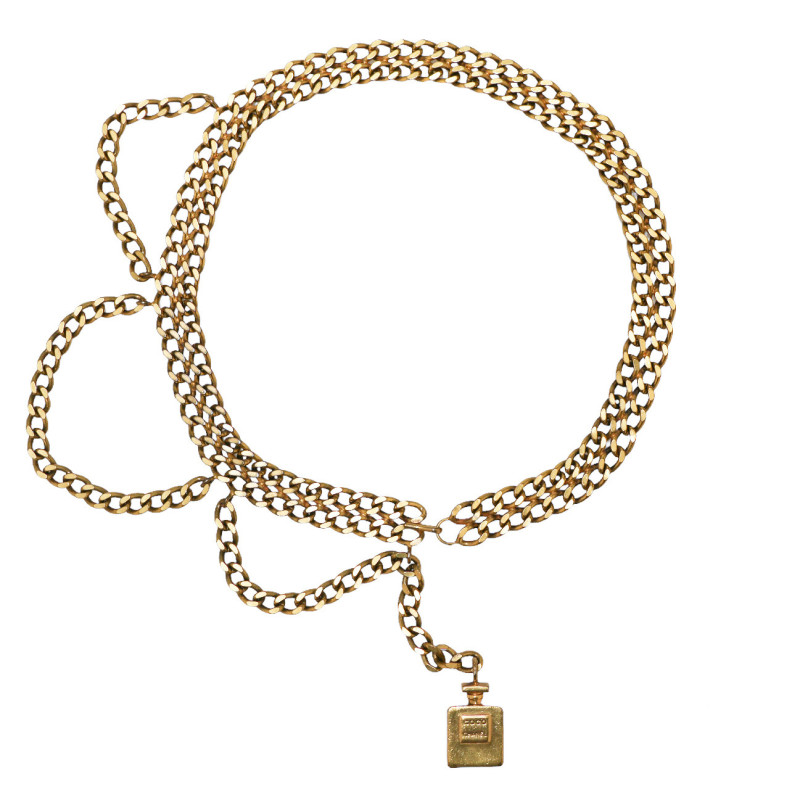 CHANEL COCO bottle chains belt