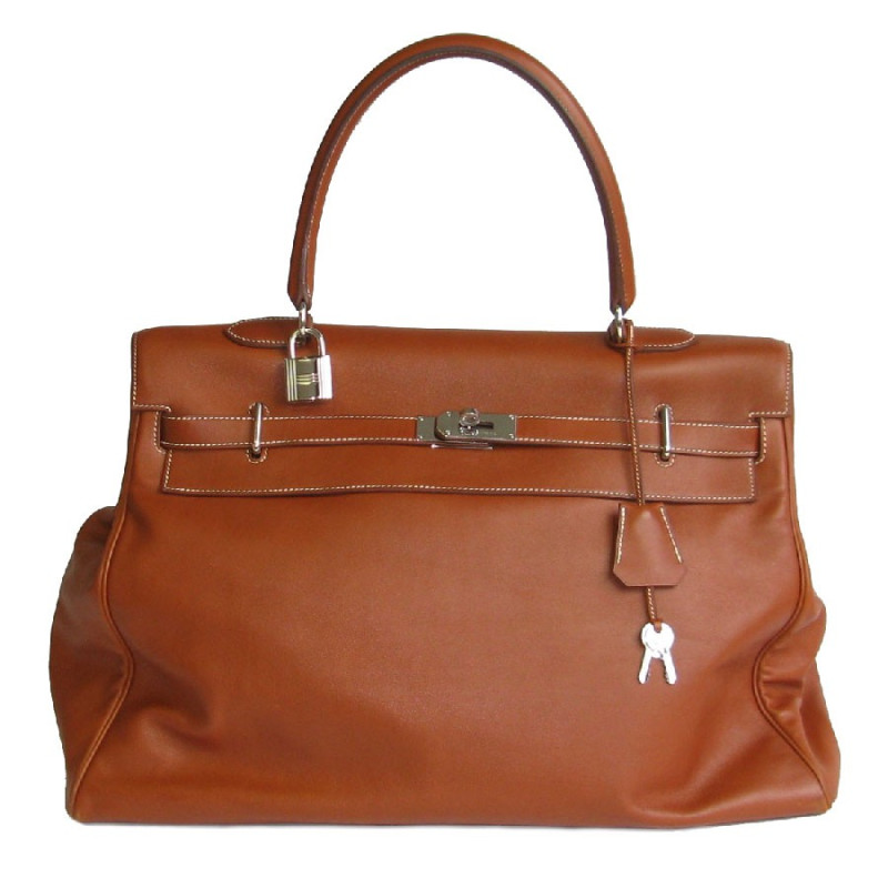HERMÈS Kelly Relax bag in fawn sikkim smooth leather